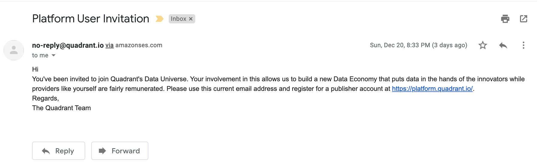 Quadrant | SDK Integration